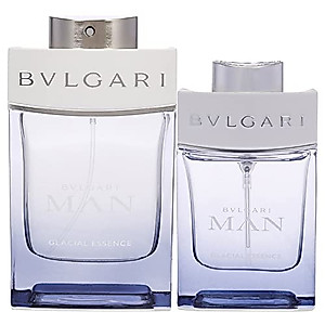 Bvlgari Man Glacial Essence Men 3.4oz EDP Spray, 0.5oz EDP Spray 2 Pc Gift Set