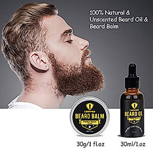 Ceenwes Upgraded Beard Grooming Kit with Beard Conditioner ,Beard Oil, Beard Brush, Beard Comb, Beard Balm, Beard Shampoo, Beard & Mustache Scissors Storage Bag, Beard Growth & Trimming Kit for Men Care Perfect Christmas Gifts for Dad/Boyfriend