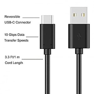 Replacement Compatible Apple TV 4th and HD Generation USB C Sync/Transfer/Reset/Restore/Data/Charger Cable by Mastercables® - Not Suitable for Charging Remote