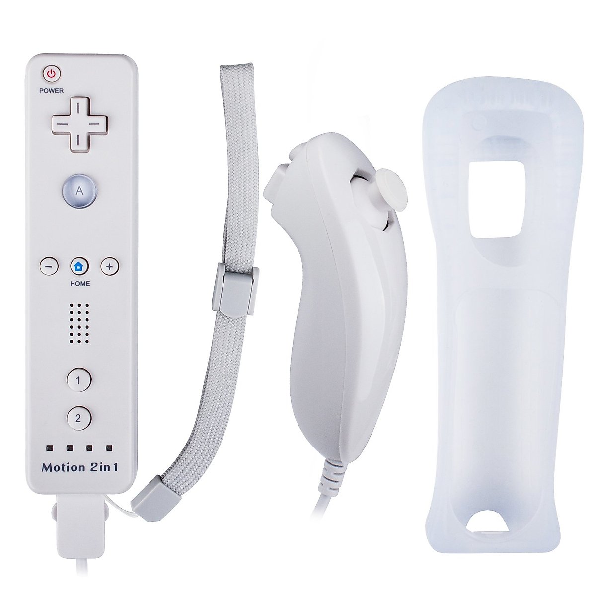 Wii Remote with Wii Motion Plus Inside | Shock Wii Nunchuk Controller | Compatible Nintendo Wii, Wii U