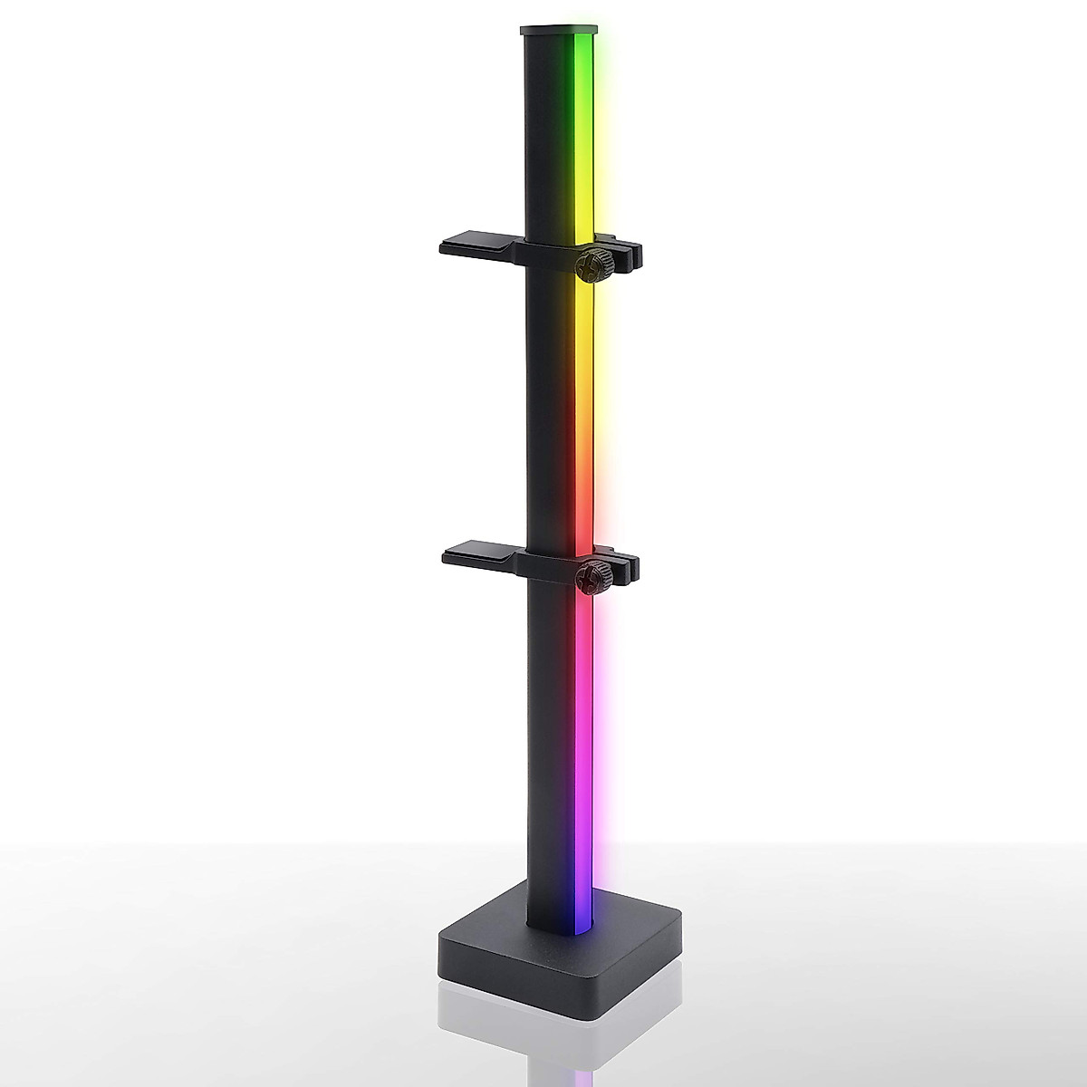 EZDIY-FAB Graphics Card GPU Brace 5V 3Pin ARGB,Support Video Card Sag Holder Holster Bracket, Anodized Aluminum (Black)