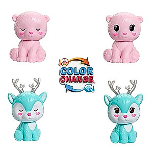 Barbie Cutie Reveal Advent Calendar & Doll, Blue & Pink Hair, 25 Surprises Include Clothes, Accessories & Color-Change Pets