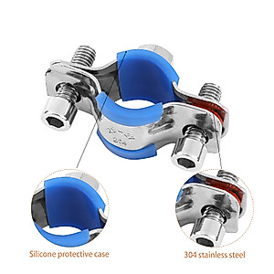 Fix Sinking Office Chair,Adjustable Chair Sinking Stopper with Hexagon Wrench Office Chair Saver Kit Solid Stainless Steel Cylinder Replacement with Leather Pads Support for Stop Chair Sinking