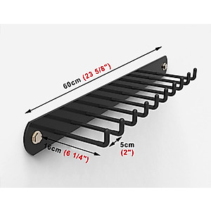 6/8 Levels Fitness Class Yoga Mat Holder, Wall Mounted Gym Yoga Racks, Space Saving Yoga Equipment Storage Rack, Yoga Wheel Foam Roller Wall Hanging (Color : Hooks)