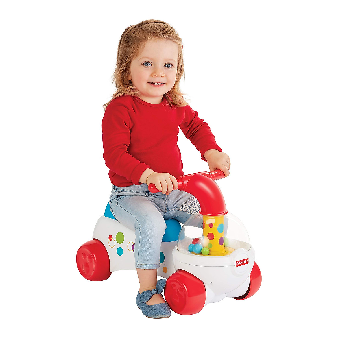 Fisher Price Ride-On Classic Pop-Corn Popper – Balls POP as You Ride! Ages 1-3