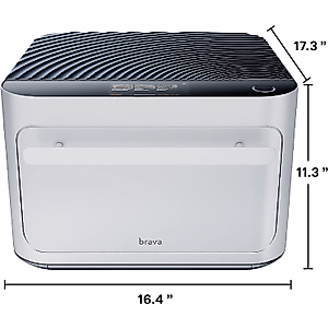 Brava Glass: 10-in-1 Touchscreen Countertop Smart Oven, Glass Door, Wireless Thermometer, Air Fryer, 6-Slice Toaster, Slow Cooker, Reheater, Dehydrator, Rice Cooker, Auto-Shut Off, 1800W