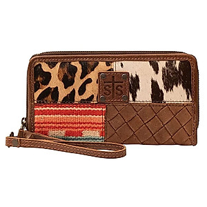 STS Ranchwear Remnants Rosa Leather Wallet Brown One Size