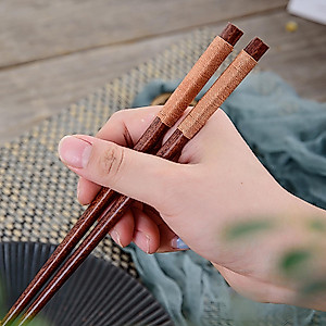 Saterkali Tableware Chop Sticks Environmentally Friendly Comfortable to Grip 3 Colors Wide Application Food Chopsticks for Dining Room B