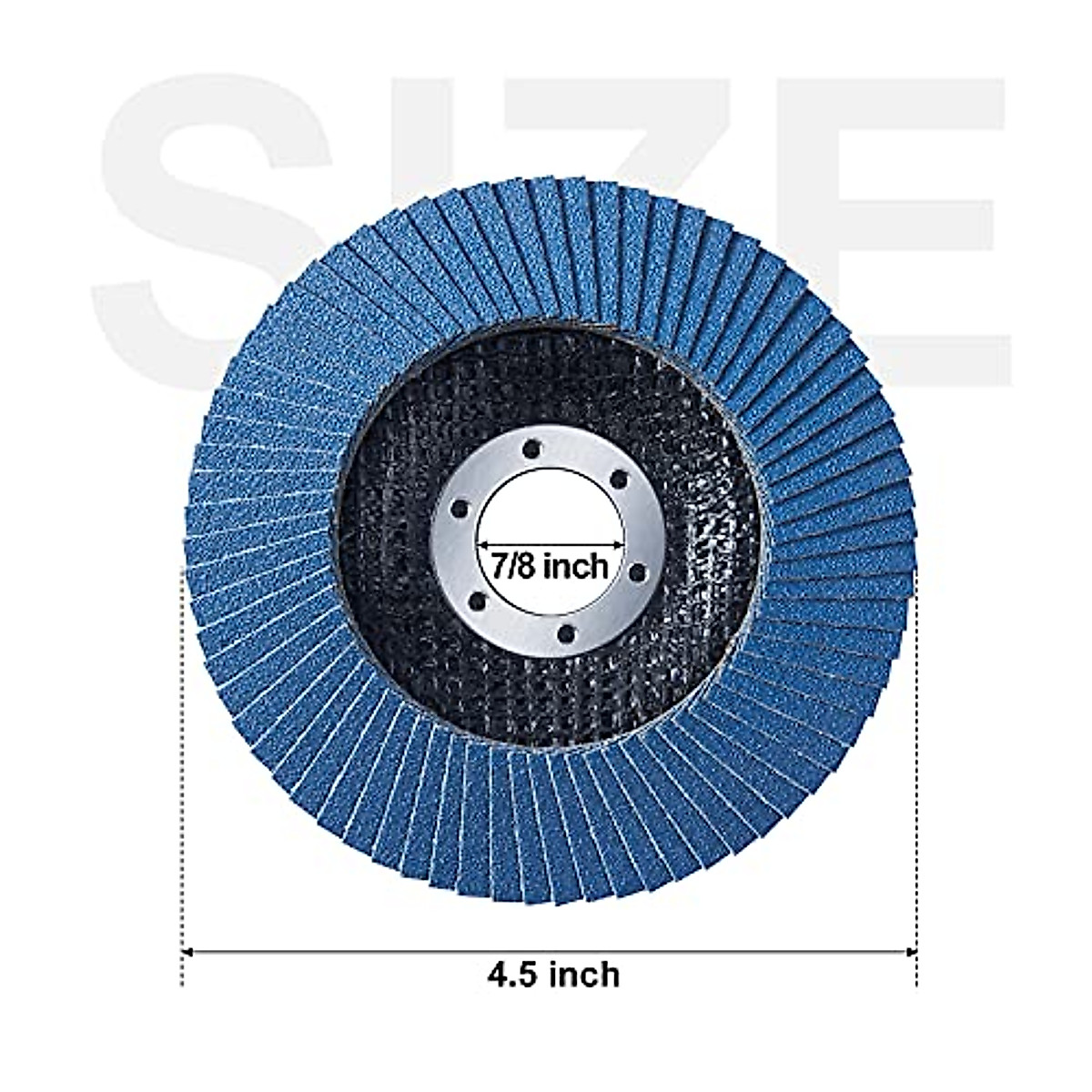 S SATC Abrasive Wheels & Discs 4-1 2 Inch Flap Disc 10 PCS 4.5" x 7/8" 40 60 80 120 Grit Fast Cutting Speed Zirconia Alumina Grinding Disc for Angle Grinder Type #29