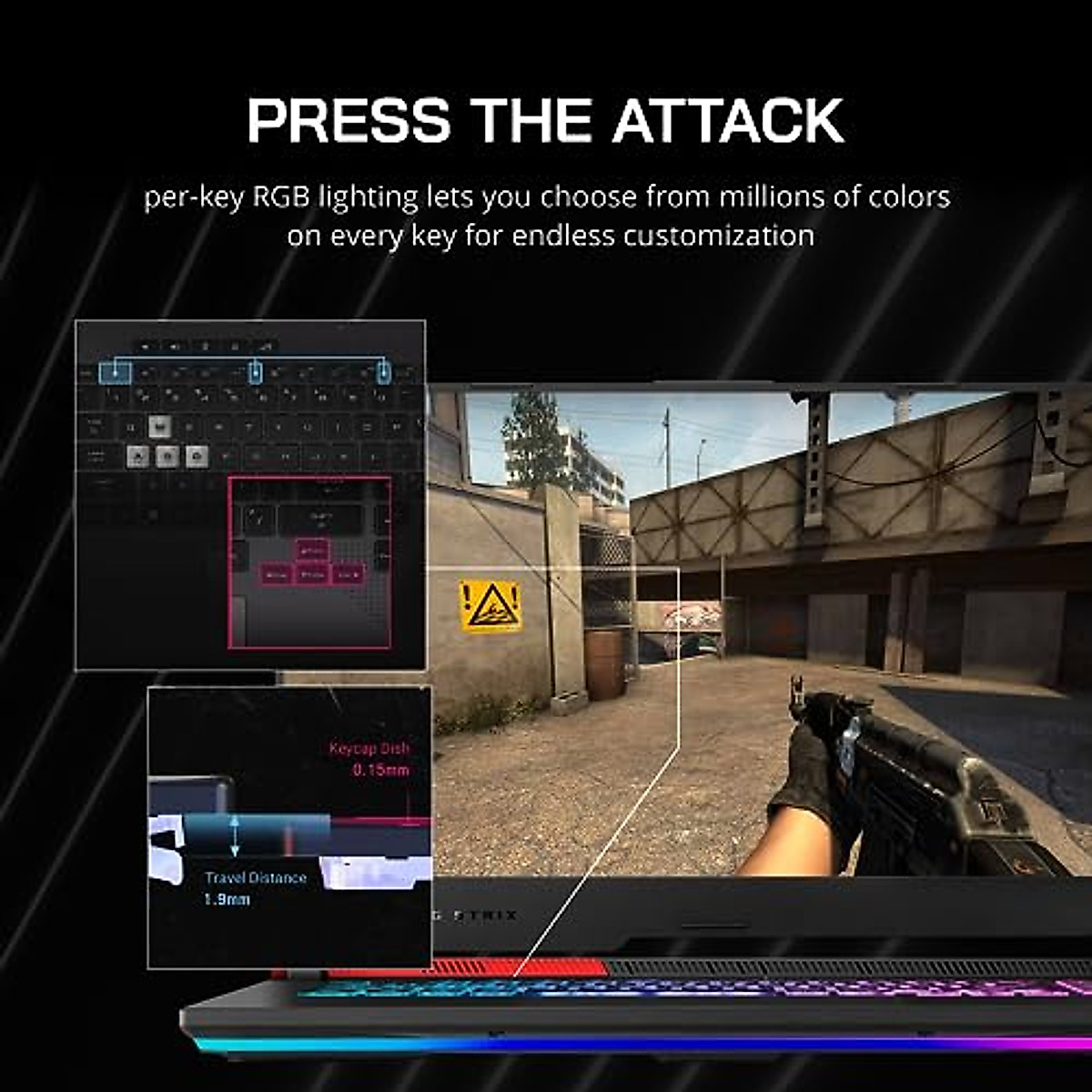 ASUS ROG Strix G15 Advantage Edition Gaming Laptop, 15.6" QHD 165Hz Display, AMD Ryzen 9 5980HX, 32GB RAM, 1TB PCIe SSD, RGB Backlit Keyboard, Radeon RX 6800M, Win 11 Pro, Black, 32GB USB Card