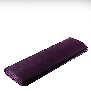 BalsaCircle 54-Inch x 120 feet Eggplant Purple Large Net Tulle Fabric by The Bolt - Wedding Party Decorations Sewing DIY Crafts