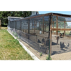 Agfabric 50% Sunblock 6.5’ X 20’ Shade Cloth with Grommets for Garden Patio, Black