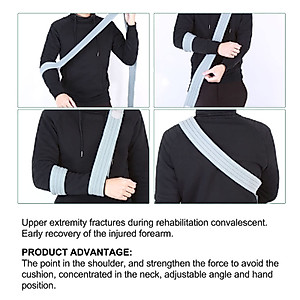 Forearm Sling, Adjustable Sling Support Strap for Broken & Fractured Bones, Men,women,kids Left or Right Wrist Injuries Fracture Treatment