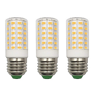E26 LED Light Bulbs 10W (100W Halogen Equivalent) E26/E27 Medium Socket Base Warm White 3000K LED Corn Light for Ceiling Fan Chandelier Pendant Light,66 LED 5730 SMD,Not Dimmable,Pack of 3