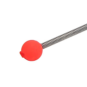 Naroote Red Ball Spring Rod Tip, High Strength Fishing Rod Spring Ball Tip 5PCS Wear Resistant for River Fishing(S)