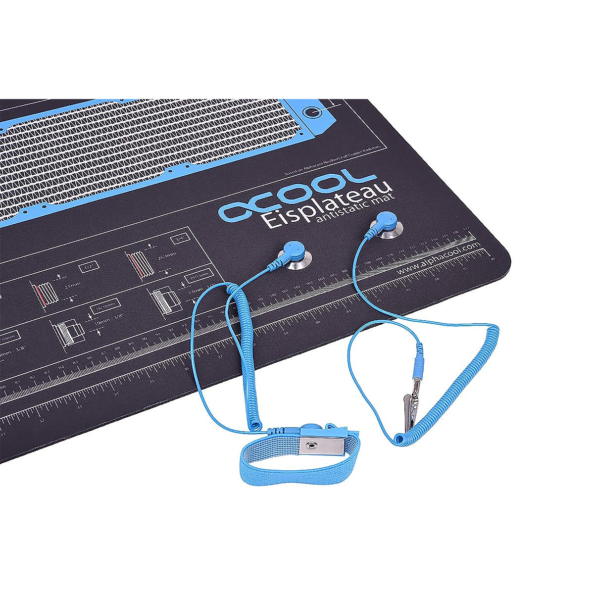 Alphacool 90334 Eisplateau Anti-Static Work- and mounting mat 120x60cm Water Cooling Accessories
