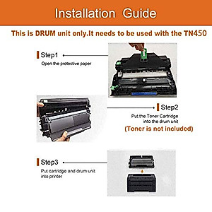 XZMHX DR420 DR-420 Replacement Drum Unit (Not Toner) Compatible for Brother HL-2280DW HL-2230 HL-2240 HL-2242D HL-2270DW MFC-7360N MFC-7860DW DCP-7060D DCP-7065DN Intellifax 2840 2940 (1 Pack)