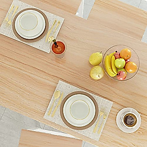 AWQM Bar Table Set,5 Pcs Dining Table Set,Counter Height Table with 4 Chairs,Industrial Kitchen Table and Chairs for 4, Wood Pub Table Set, Dining Room Table Set for Small Spcace,Beige