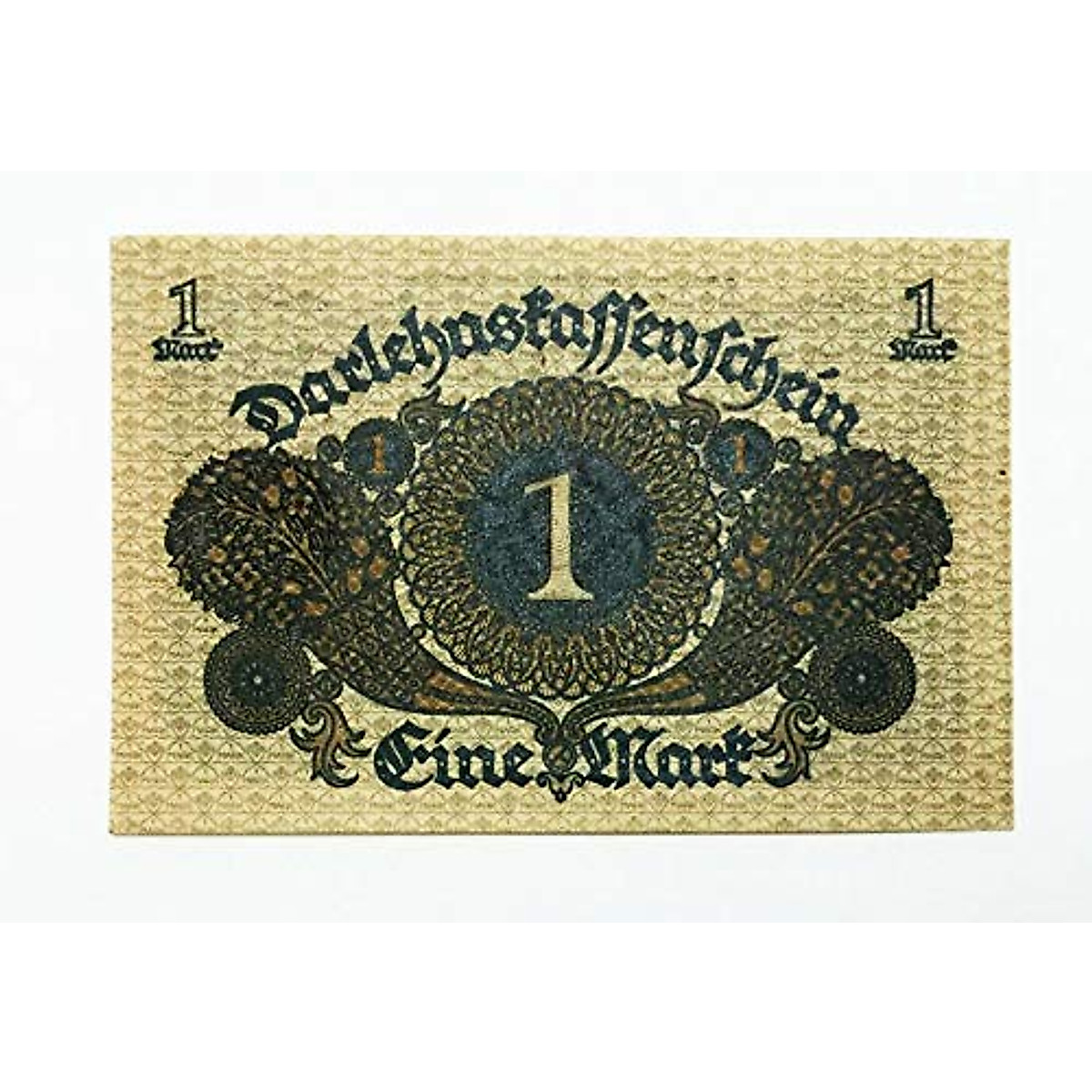 1939 Various Mint Marks WW2 Rare German 1 Rp Coin with Stamps & 1 Mark Bill in Disp Frame 1pf Seller Perfect Uncirculated