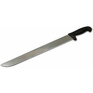 Columbia Cutlery 15in Black Gyro Knife. Great for Large Meat cuts like Kebab, Tacos Al Pastor, and Shawarma (Single Black Gyro Knife)