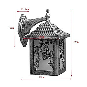 XYJHQEYJ Wall Lamp, Outdoor Wall Lamp Retro Wall Spotlights, Villa Garden Gate Wall Lamp Courtyard Exterior Wall Home Ceiling Wall Lamp