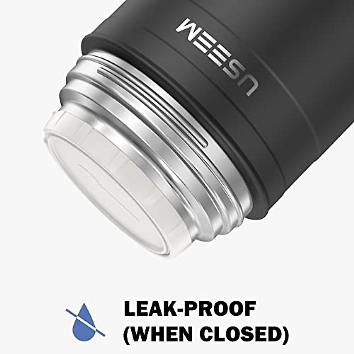 Lingtoolator unce Vacuum Insulated Food Jar, 316L Stainless Steel Leak Proof Soup Thermal, Cold Hot Food Container with Folding Spoon, Bowl Lid and Silicone Handle for Kids, Adu