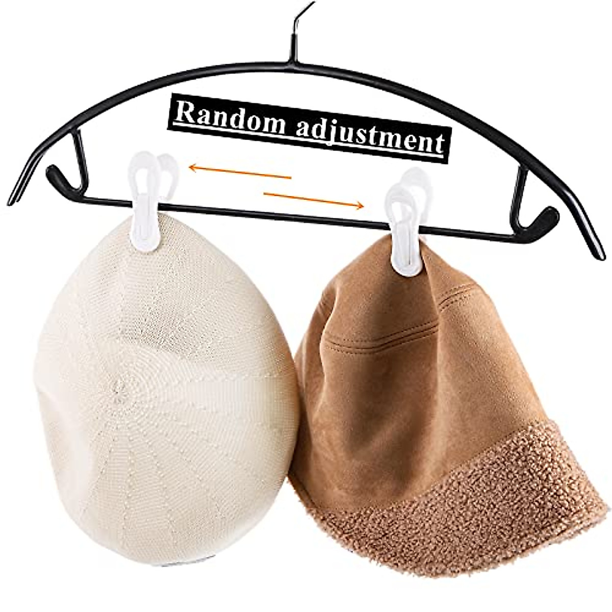 Yopay 50 Pack Hanger Clips for Hangers, Multi-Purpose Plastic Hanger, Easily Clip on Clothing Pants, Strong Pinch Finger Clips for Home, Office, Travel, White