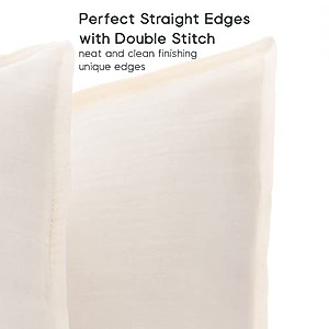 Barooga Toddler Pillowcase, 14"x19", 2 Pack, Muslin Baby Pillow Cases, 100% Cotton, Fits Pillows Sized 12"x16", 13"x18", or 14"x19", Envelope Closure Pillow Cover for Girls and Boys (Cream)