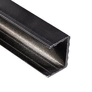 Scalloped Shelf Stiffener by Orange Aluminum, Rack, Cabinet, and Shelf Bracket, 48 Inches, for 1" Materials, Black Powder Coat