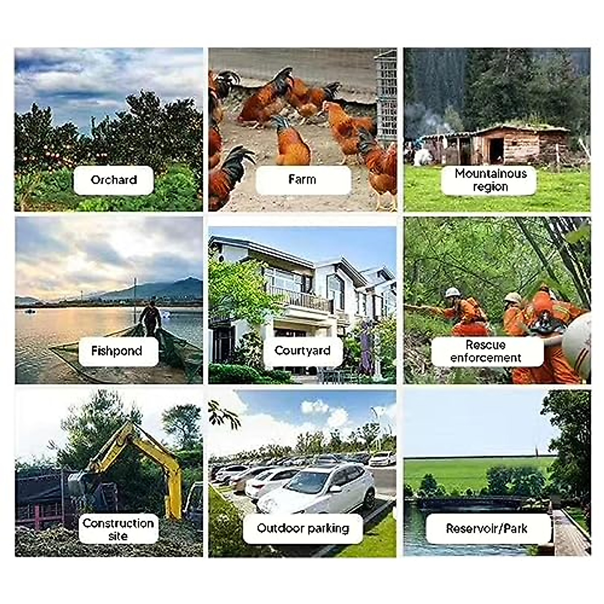 Home Solar Security Camera, 2 Way Talk Adjustable Detection Sensitivity Wireless Outdoor Solar Security Camera Weather Resistant for Remote Monitoring