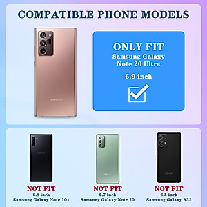 Coralogo (3in1 for Samsung Galaxy Note 20 Ultra Case Glitter Sparkly for Women Girls Bling Shiny Phone Cover Cute Flowers Floral Unique Design with Ring Pretty Cases for Galaxy Note 20 Ultra 5G 6.9''