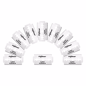 Wismee Professional Shaving Razors for Men Classic Straight Edge Barber Knife Razor with 110 Blades Salon Quality Stainless Steel Shavette Men's Manual Shaver Matte Silver Razor