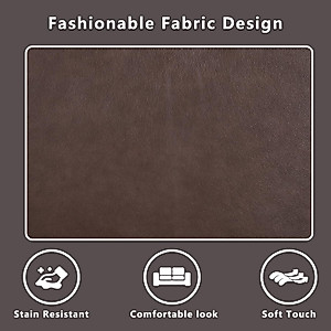 A Ainehome Living Room Furniture Set Leather Recliner Sofa Set Loveseat Chair Furniture Sofa Set for Living Room/Small Space/Rv/House/Office/Theater Seating (A-Brown Leather, Sofa+Loveseat)