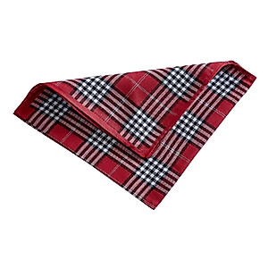 RDS HANKYTEX Men's Handkerchiefs 100% Cotton Checker Pattern 6 Pieces …