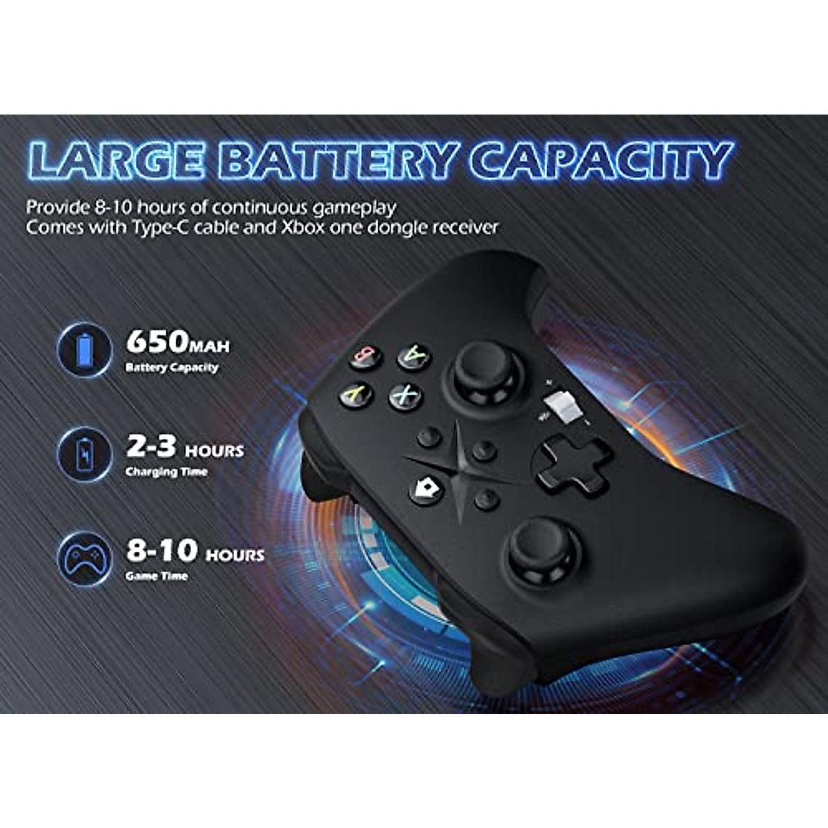 Gamrombo 2 Pack Wireless Controller Replacement for Xbox One, Compatible with Xbox One X/S, Xbox Series X/S, PC Windows 10 11 with Audio Jack & Volume Button/Turbo/Macro/Motion Control & Dual Shock (Black+White)