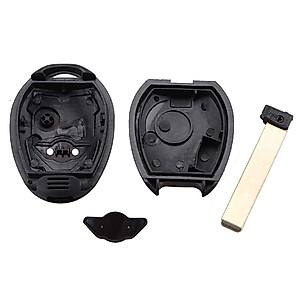 ORANDESIGNE Remote Key Fob Shell Replacement Uncut 2 Button Case Cover for Car Mini Cooper S R50 R53 2002-2005, Pack of 2