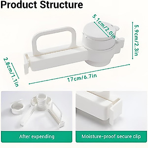 Food Bag Sealing Clip with Pour Spout, Bag Clips with Pour Spout, Chip Bag Clips, Versatile Food Clip with Spout for Cereal, Snacks, and More, Great Clips Bags for Kitchen (6 pcs)