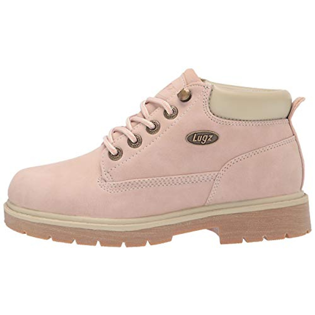 Lugz Women's Drifter LX Classic Memory Foam Chukka Fashion Boot, Soft Pink/Cream/Gum, 7