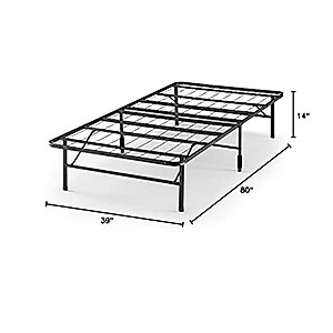 ZINUS SmartBase Tool-Free Assembly Mattress Foundation / 14 Inch Metal Platform Bed Frame / No Box Spring Needed / Sturdy Steel Frame / Underbed Storage, Twin XL