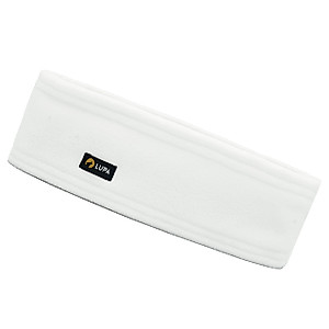 Lupa Kids Handmade Unisex Micro Fleece Headband - Triple-Layer Ear Warmers (White)