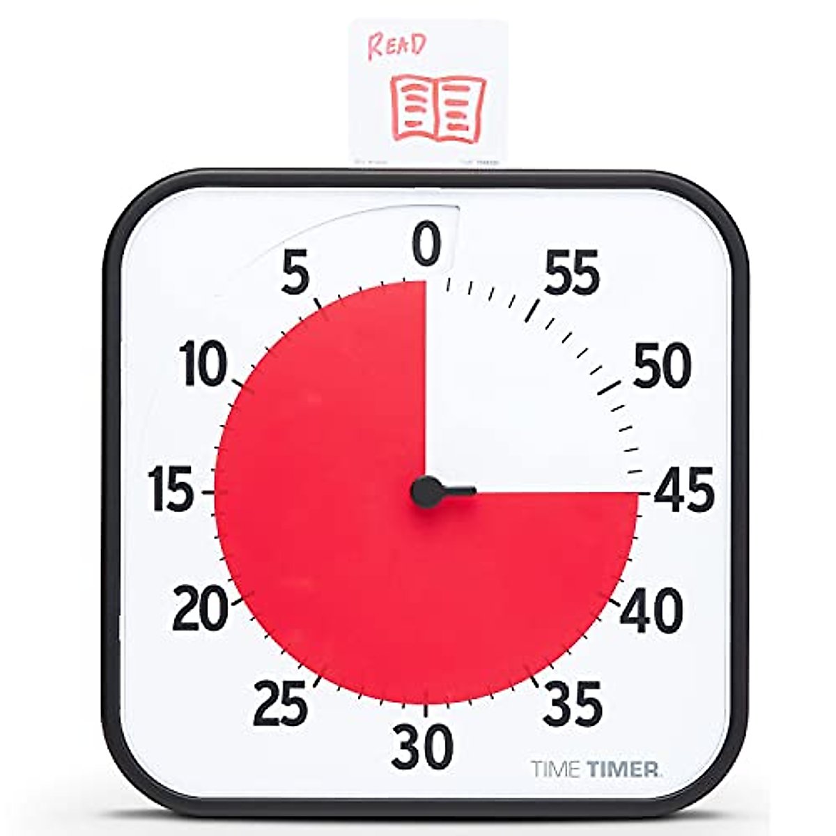 TIME TIMER 12 inch Visual Timer 60 Minute Kids Desk Countdown Clock with Dry Erase Activity Card, Also Magnetic for Kids Classroom, Homeschooling Study Tool, Task Reminder, Home and Kitchen Timer