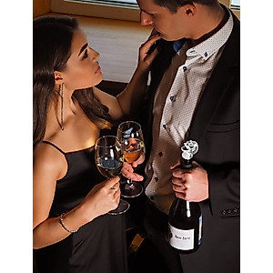 Skull Wine Aerator Pourer Spout - Anvy Lunda Liquor Bottle Pourers Skull Wine Decanter - Creative Gifts for Alcohol, Whiskey, Skull Lover (Silver)