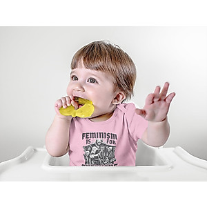 Pop Threads Feminism is for Everyone Metal Punk Emo Goth Infant Baby Boy Girl Bodysuit Black 6M