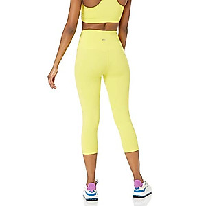 Amazon Essentials Women's Active Sculpt High Rise Capri Legging (Available in Plus Size), Bright Yellow, Medium