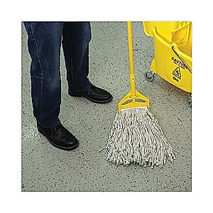 Boardwalk Cm20024 Banded Cotton Mop Heads, 24Oz, White, 12/Carton