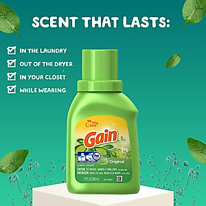Gain Liquid Detergent, Original Scent, 10 Ounce