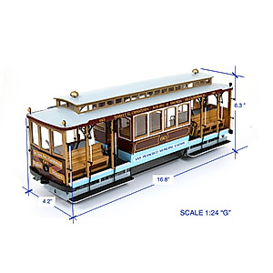 Occre San Francisco No.60 Cable Car (Street Car) Wooden Model Kit