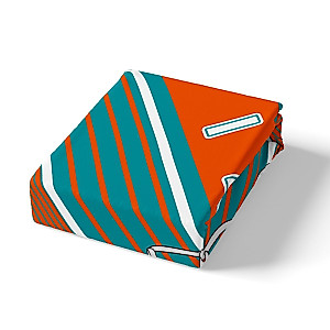 Football Sports Themed Comforter Cover, Kids American Football City Style Bedding Set 3D Rugby Helmet Design Bed Cover, American Football Competition Queen Duvet Cover,Sage Green Orange(Miami)