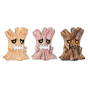 3pcs Haunted House Figurine Halloween Micro Landscape Decor Micro Landscape Ornaments Miniature Figurines Landscape Miniature Decor Mini Figurines in Bulk Cartoon Landscape Garden