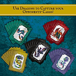 Magic Dragons Card Game - New! - Trick-Taking, Card-Capture Family-Friendly Dragon Game | Fun Card Games for Adults, Teens & Kids | 2-5 Players | 9+